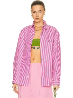 Matteau Matteau Classic Stripe Shirt Sherbet