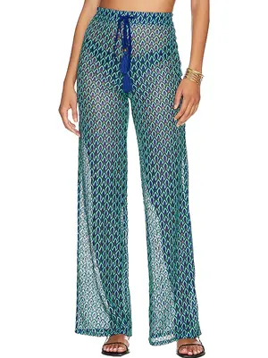 House Of Harlow 1960 X Saskia Pant - Blue Multi