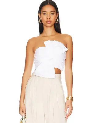 LOVERS AND FRIENDS Rosalind Crop Top - White