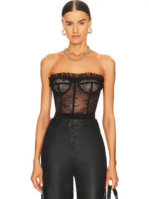 Nbd Maren Corset Top - Black