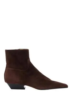 KHAITE Marfa Suede Ankle Boots