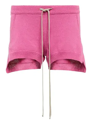 Rick Owens Cotton Shorts - Pink