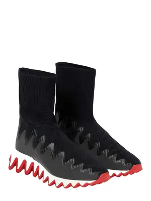 CHRISTIAN LOUBOUTIN Sharky Sock Sneakers - Black