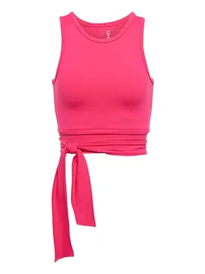 Live The Process Ballet Wrap Top - Pink