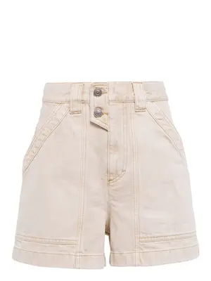 MARANT ETOILE Sintio Denim Shorts - Neutrals