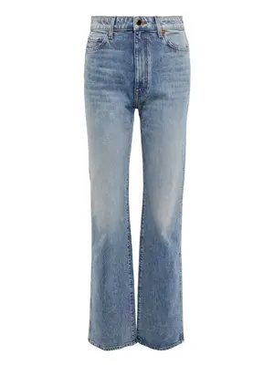Khaite Danielle High-rise Straight Jeans - Blue
