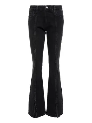 FRAME High-rise Skinny Jeans - Black