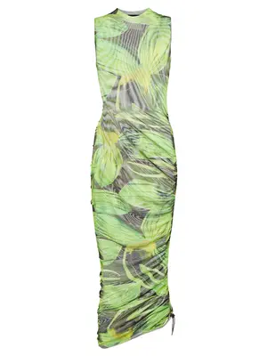LOUISA BALLOU Heatwave Printed Midi Dress - Multicoloured