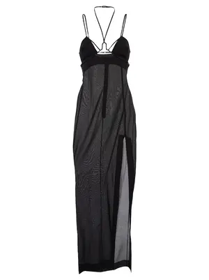 NENSI DOJAKA Cutout Halterneck Gown - Black