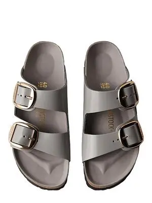 BIRKENSTOCK Arizona Big Buckle High Shine Sandals Stone Coin
