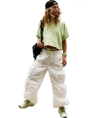 Free People FP Movement Set Me Free Pants White