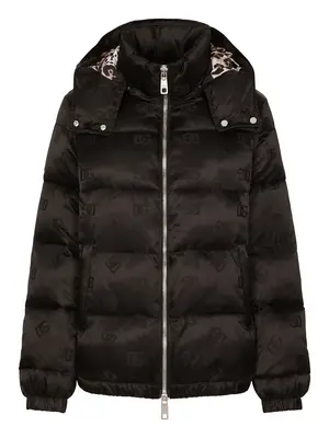 Dolce & Gabbana Dg Logo Down Jacket - Black