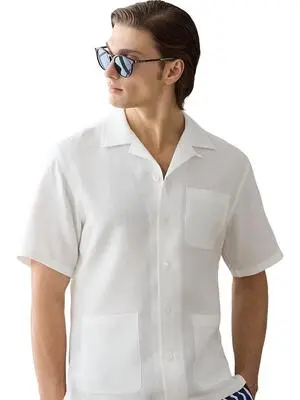 Ralph Lauren Linen Camp Shirt - Optic White