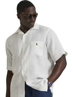 Ralph Lauren Linen Camp Shirt - White