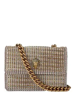 Kurt Geiger Micro Kensington Crossbody Bag - Dark Beige