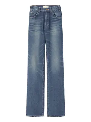NILI LOTAN Joan High-Rise Slim Straight Leg Jeans One-color