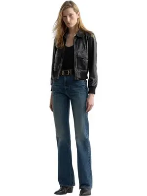 NILI LOTAN Joan High-Rise Slim Straight Leg Jeans Stylefabric-4