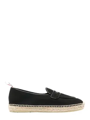 Thom Browne Varsity Penny Loafers Espadrilles - Black