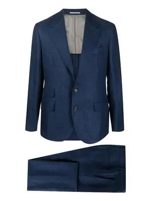Brunello Cucinelli Single-breasted Two-piece Suit - Blue