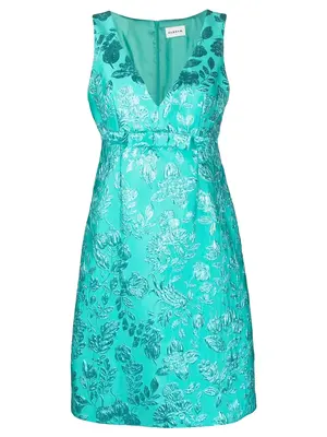 P.a.r.o.s.h Floral-embroidered Minidress - Green