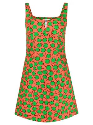 Moschino Cherry-print Mini Dress - Red