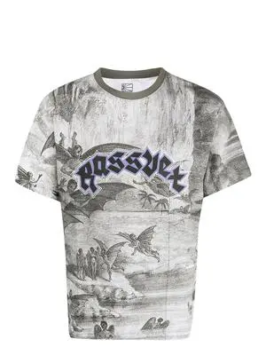 RASSVET Goth Cotton T-shirt - Green