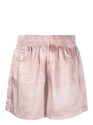 DIESEL® Monogram-print Shorts - Pink