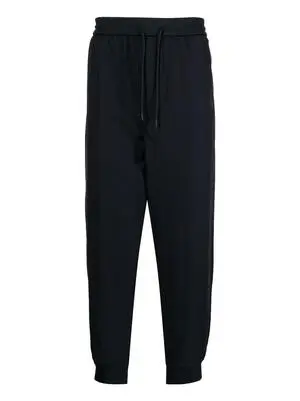 Emporio Armani Elasticated Drawstring Track Pants - Black
