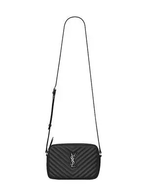 Saint Laurent Lou In Quilted Leather Bag - Noir Leather/silver
