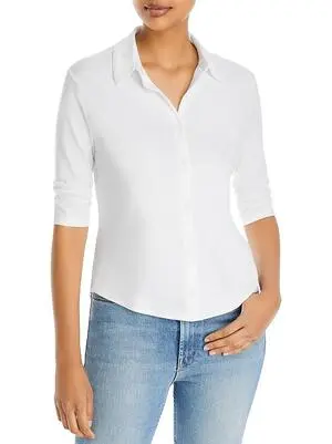 Majestic Filatures Soft Touch Shirt Blanc