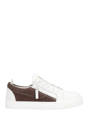GIUSEPPE ZANOTTI Soft Leather Low-top Sneakers - White