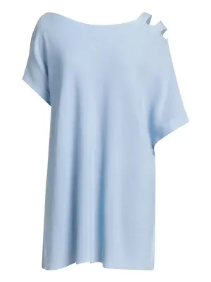 Rossopuro ROSSOPURO Knitted Lightweight Top Sky Blue