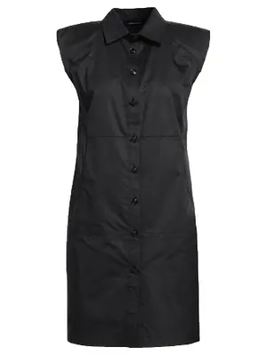 LES BOURDELLES DES GARÇONS Mini Shirt Dress Black