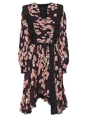 Isabel Marant ISABEL MARANT Crepe Floral-Print Midi Dress Purple