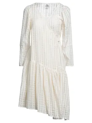 ATTIC AND BARN ATTIC AND BARN Mini Shirt Dress Ivory
