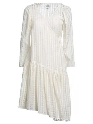 ATTIC AND BARN Mini Shirt Dress - White