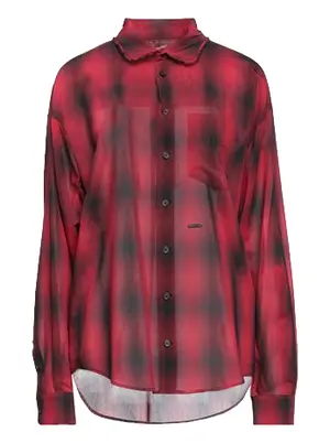 Dsquared2 Woven Shirt With Brand Logo - Red