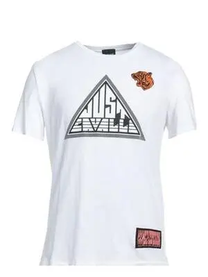 Just Cavalli T-shirt Size Cotton, Polyester - White