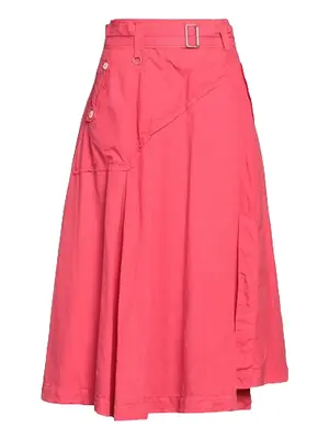 High HIGH Flared Midi Skirt Magenta