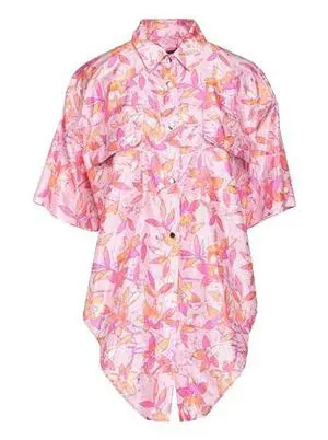 Isabel Marant Étoile Floral-print Satin Shirt - Pink