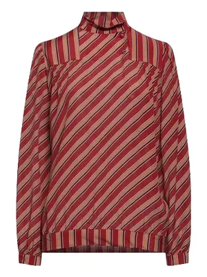 KATIA GIANNINI KATIA GIANNINI Striped Crepe Top
