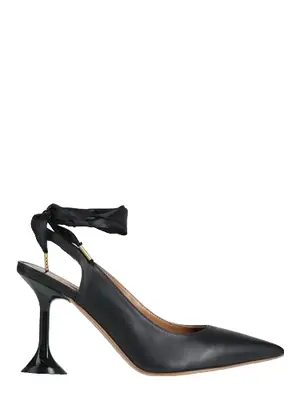 EMANUÉLLE VEE Light Leather Pumps Black