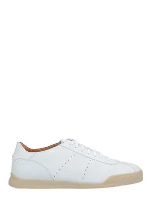 Santoni Soft Leather Sneakers - White