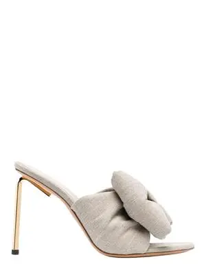 Off-White Bow-detail Open-toe Sandals - Neutrals