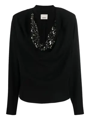 Isabel Marant Leary Blouse - Black