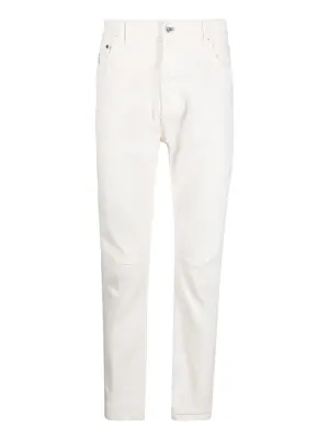 Brunello Cucinelli Dyed Denim Trousers - White