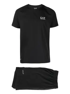 Emporio Armani T-shirt And Shorts Set - Black
