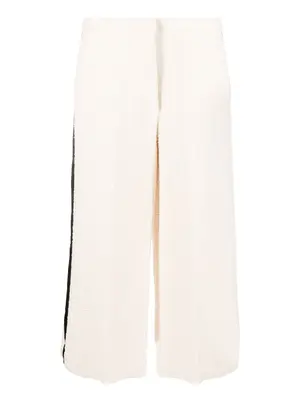 SEMICOUTURE High-waisted Cropped Trousers - Neutrals