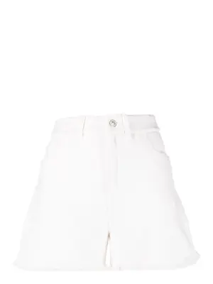 BARRIE Fringe-detail Shorts - White