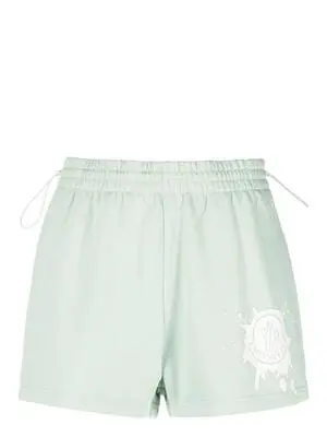 Moncler Logo-print Shorts - Green